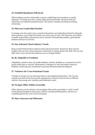 35 Effective Strategies to Manage Your Boss | Enterprise Wired | PDF