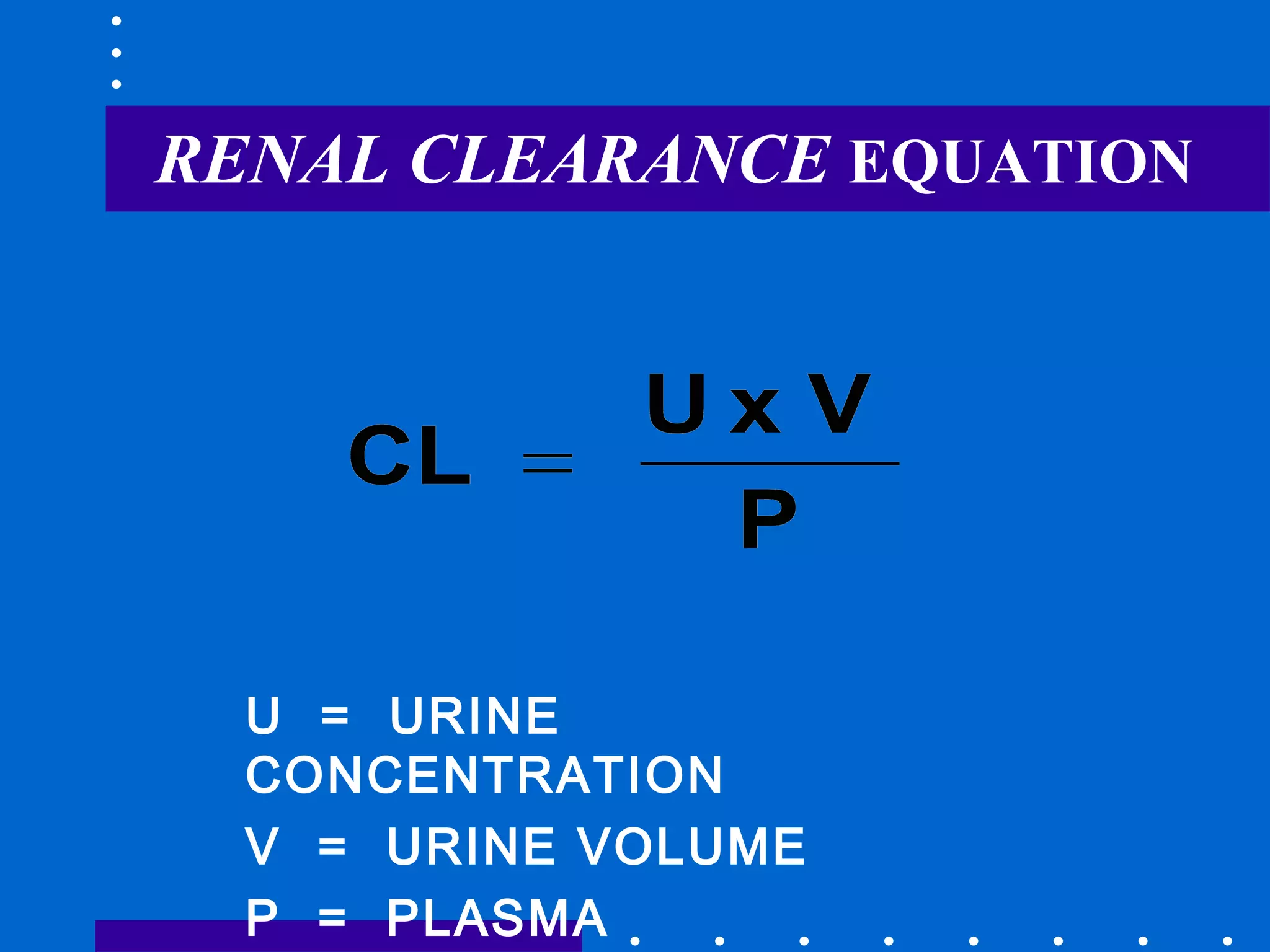 35 effects of renal disease on pharmacokinetics | PPT
