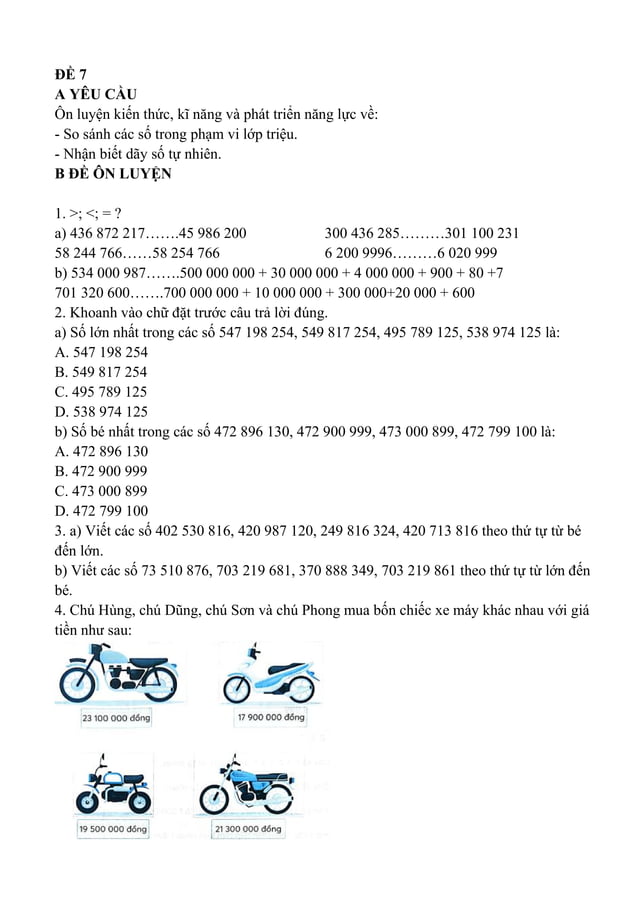 35 đề Ôn luyện Toán lớp 4 KNTT tập 1.pdf