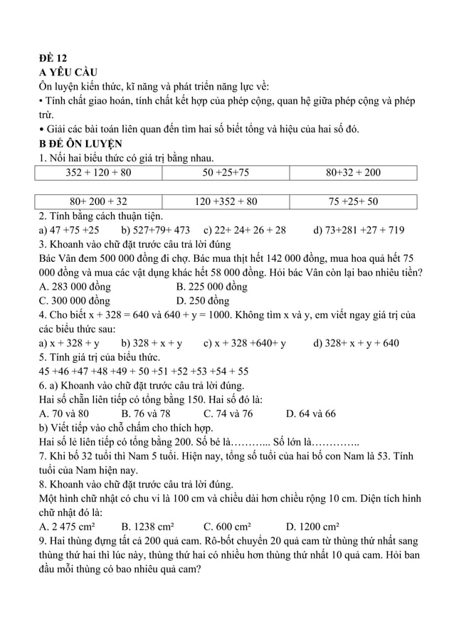 35 đề Ôn luyện Toán lớp 4 KNTT tập 1.pdf