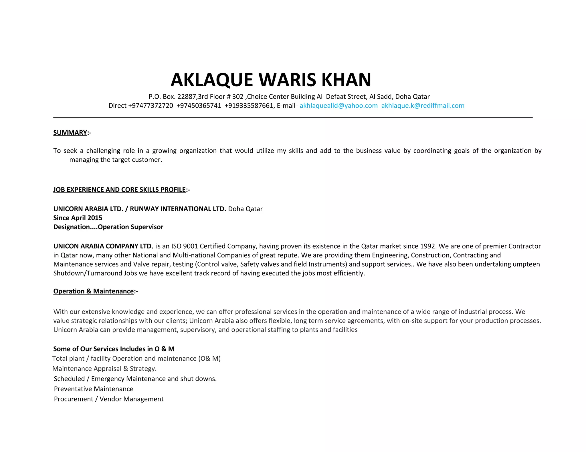 AKLAQUE WARIS KHAN | PPT