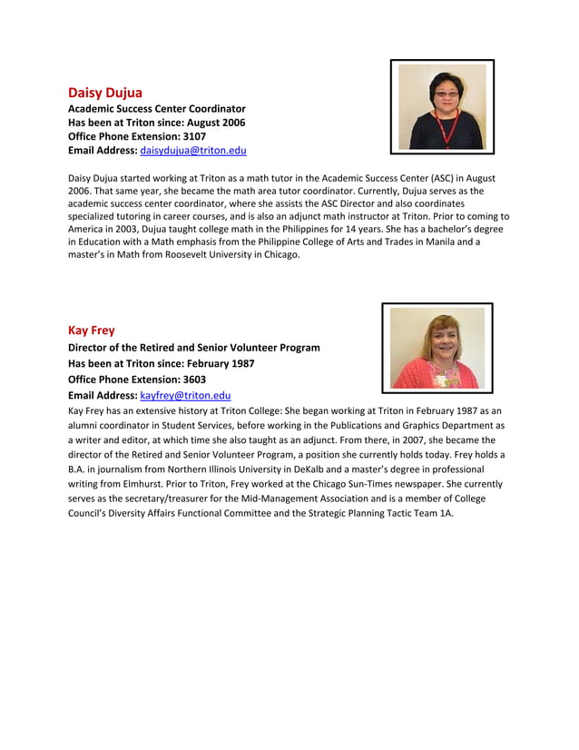 President Leadership Academy FY2015 Biographies | PDF | Free Download