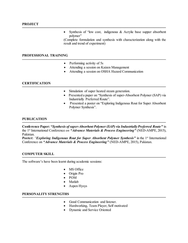 Tahir cv | DOCX | Science