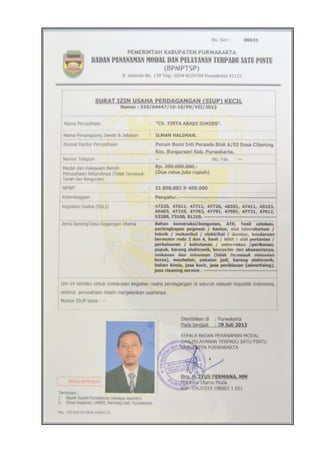 company profil dan Dokumen CV 1116 | PDF