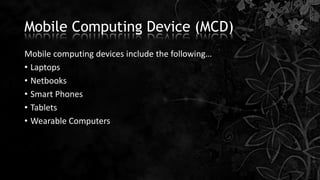 Mobile Computing By Naveen | PPT