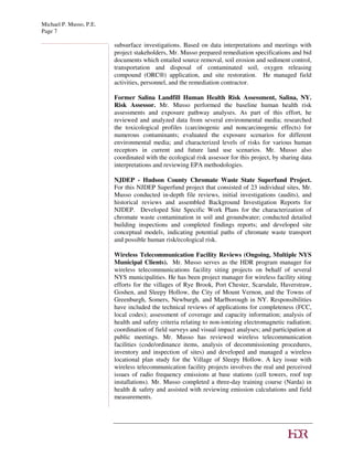 Musso-MainResume_6-2013 | PDF | Civil Engineering Industry | Industries