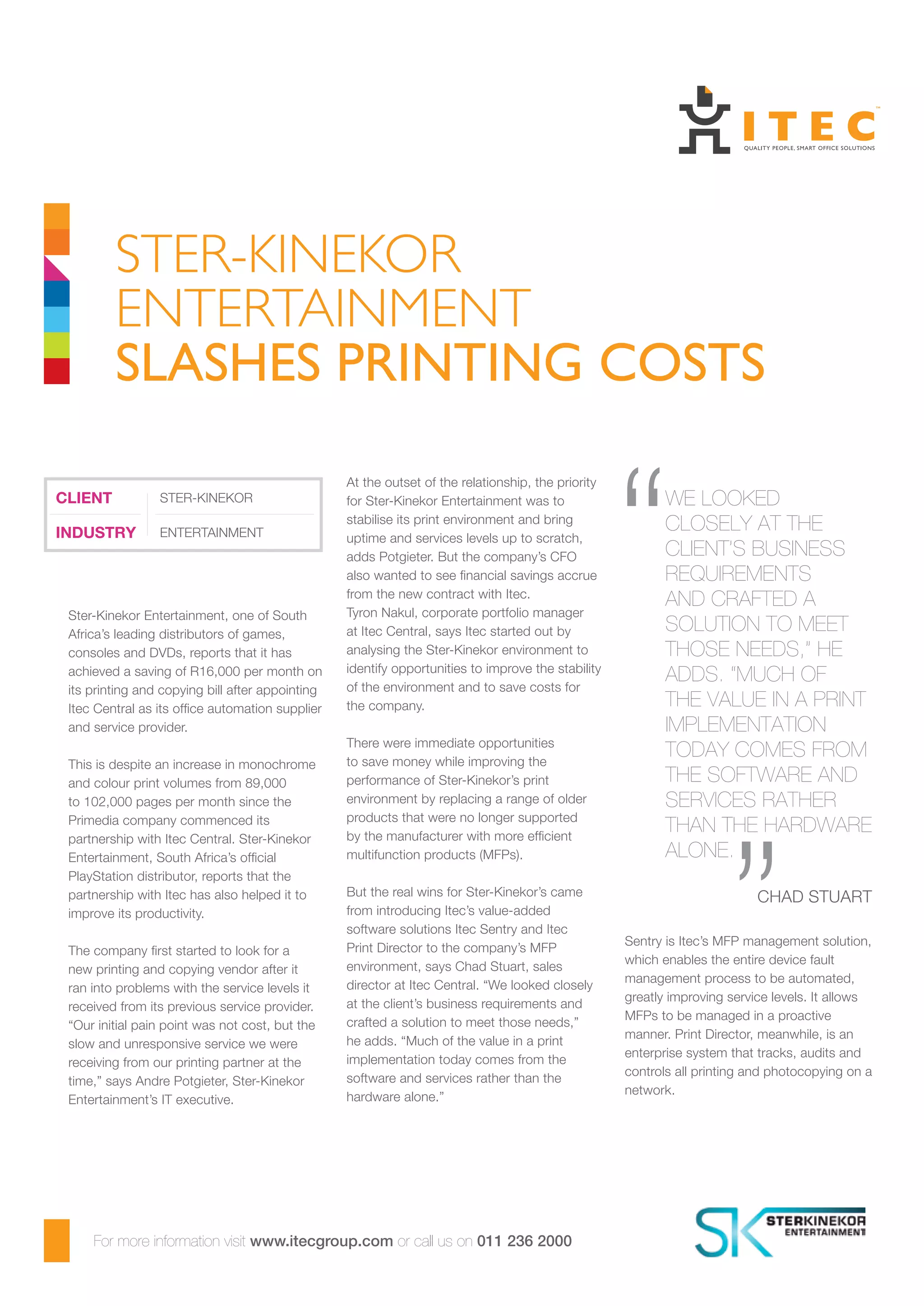 ITEC Case Study | PDF