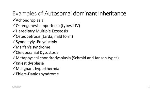 Inheritance Pattern of Orthopedics Syndrome.pptx