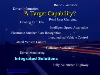 automated highways system | PPT