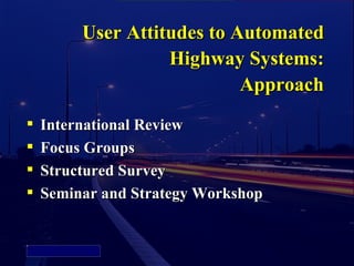 automated highways system | PPT