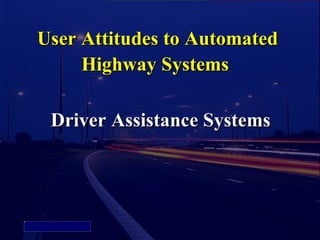 automated highways system | PPT