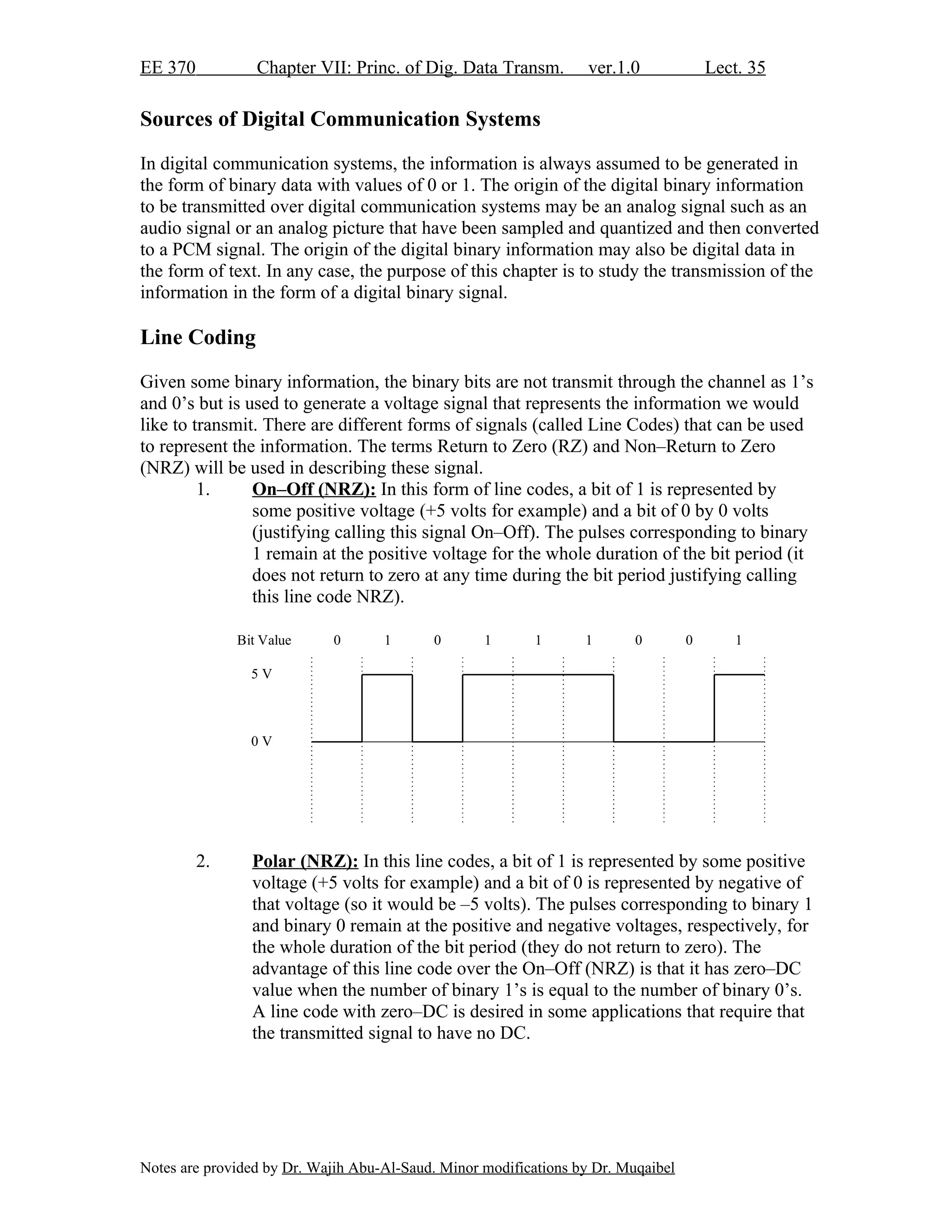 35 line coding | PDF