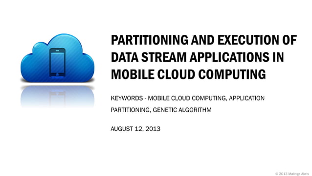 Research Seminar Presentation A Framework For Partitioning And Execution Of Data Stream