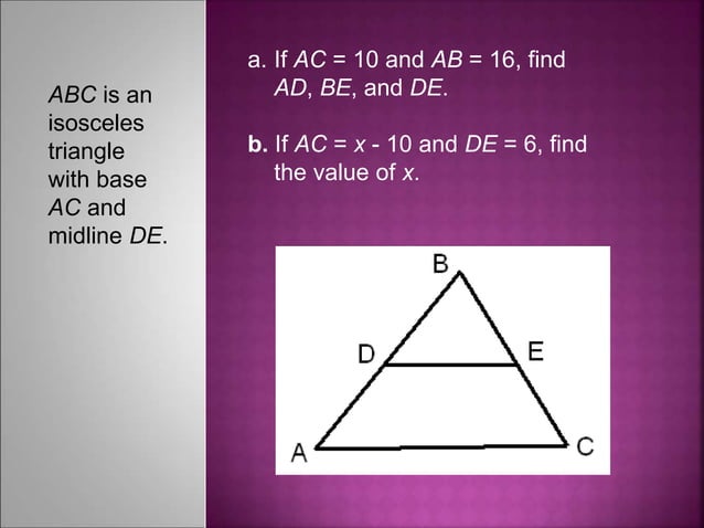 Grade 9 Mathematics 3rd Quarter Midline Theorem.ppt
