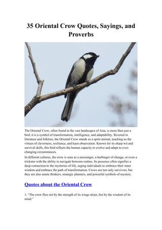 35 Oriental Crow Quotes, Sayings, and Proverbs.docx