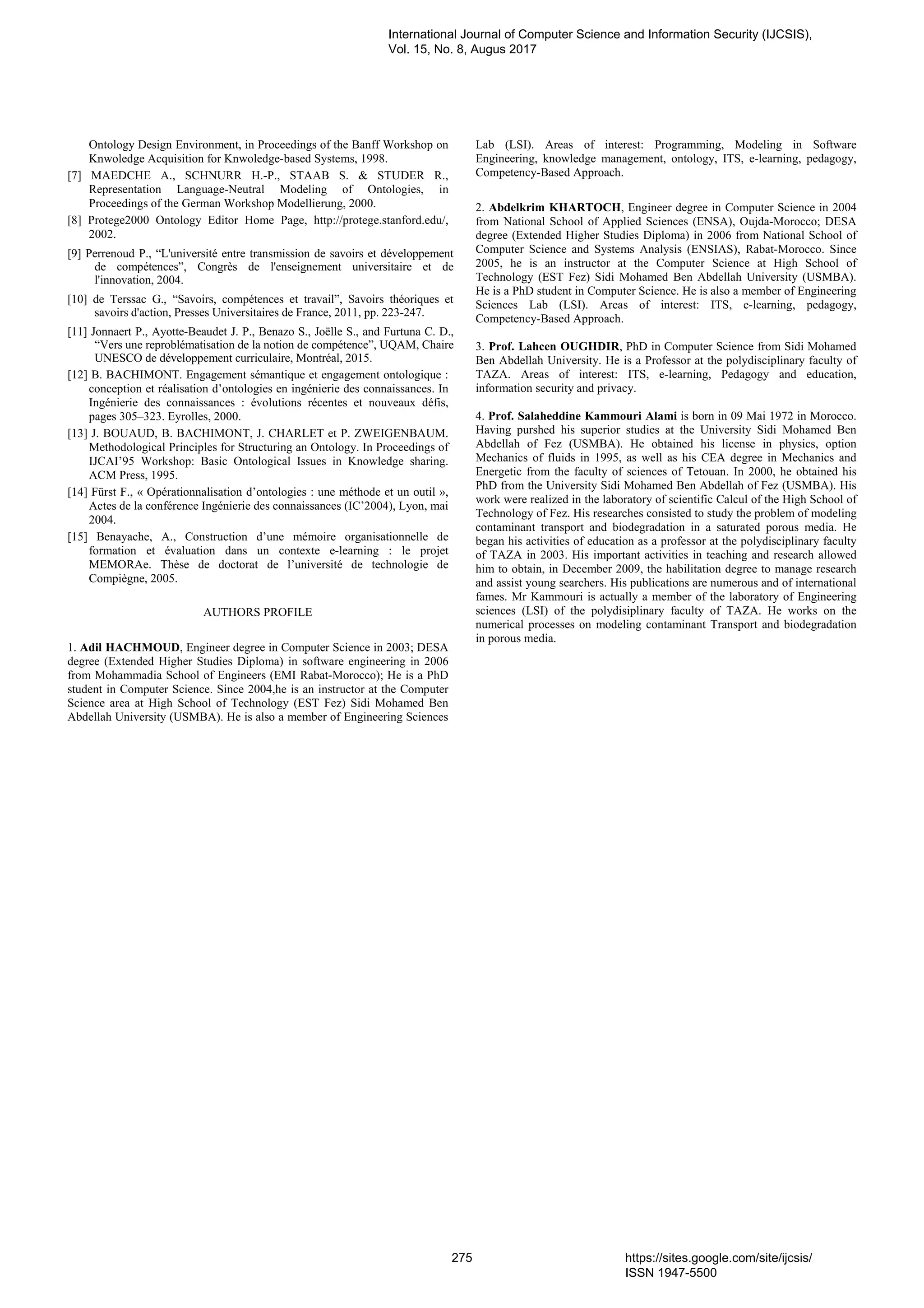 The Ontology of the Competency-Based Approach and the Perspectives of Implementation | PDF