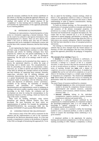 The Ontology of the Competency-Based Approach and the Perspectives of Implementation | PDF