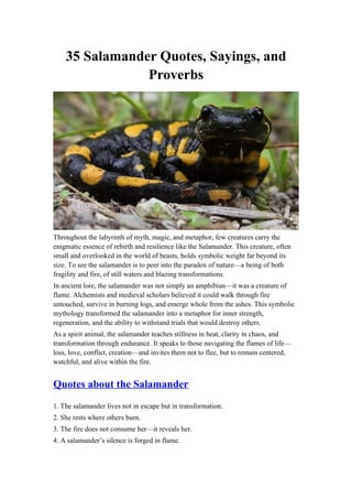 35 Salamander Quotes, Sayings, and Proverbs.docx