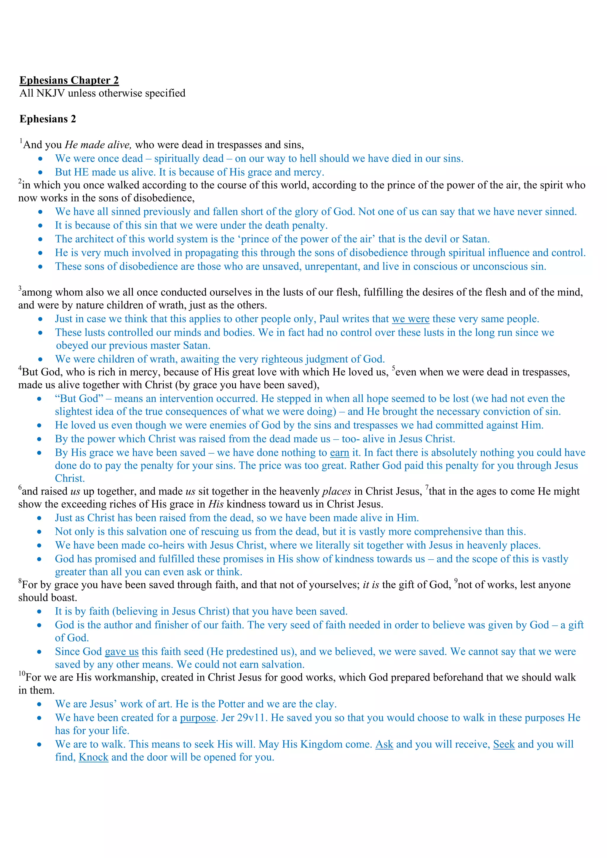 Ephesians Chapter 2 | PDF
