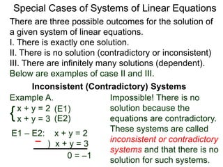35 Special Cases System of Linear Equations-x.pptx