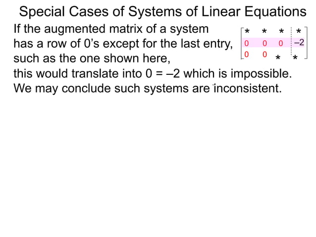 35 Special Cases System of Linear Equations-x.pptx | Physics | Science