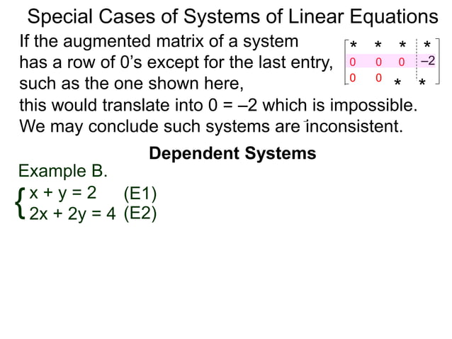 35 Special Cases System of Linear Equations-x.pptx | Physics | Science