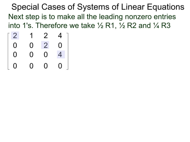 35 Special Cases System of Linear Equations-x.pptx | Physics | Science