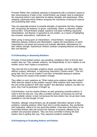 35 strategies for critical thinking | DOCX