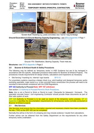 3 5 Temporary Works | PDF