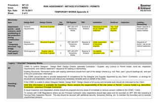 3 5 Temporary Works Appendix A | PDF
