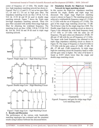 Wideband Width Impedance Matching Topologies for PA Applications | PDF