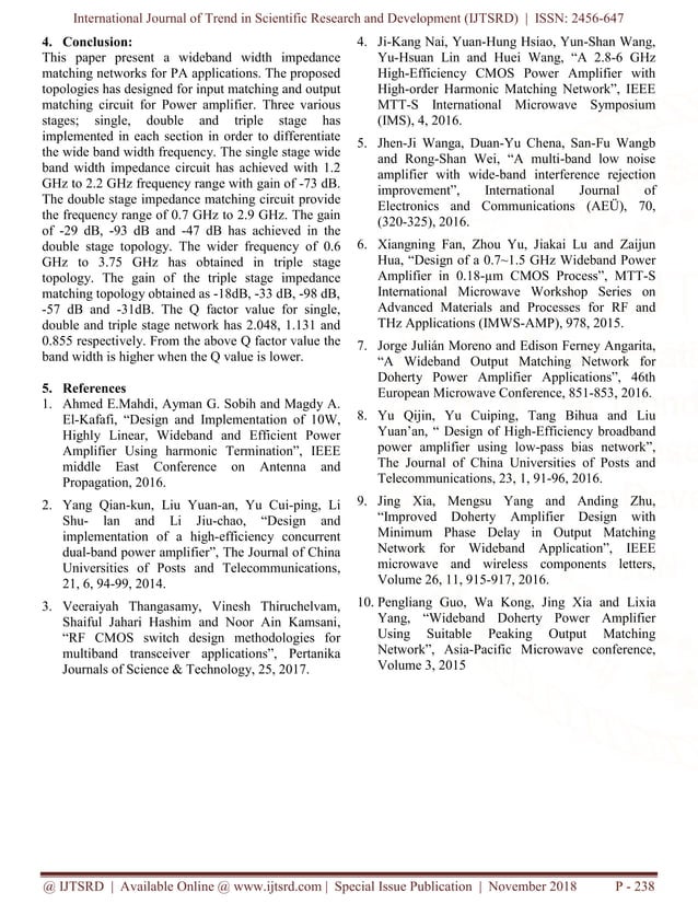 Wideband Width Impedance Matching Topologies for PA Applications | PDF | Digital Audio ...