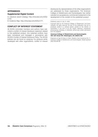 Mang thai ở từ tuổi 35 - Pregnancy at 35 years or older - ACOG SMFM ...