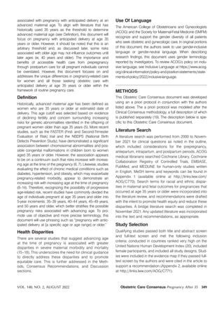 Mang thai ở từ tuổi 35 - Pregnancy at 35 years or older - ACOG SMFM ...