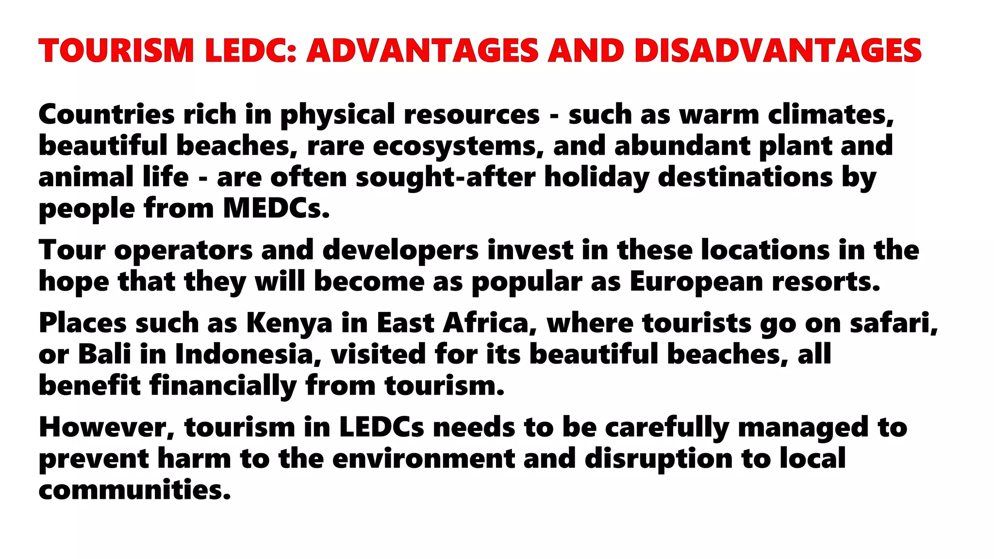 GEOGRAPHY IGCSE: TOURISM - CASE STUDY TOURISM IN AN LEDC: SERENGETI ...