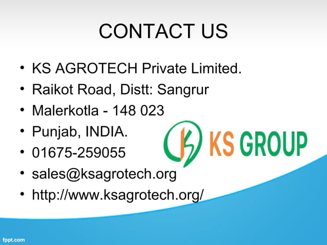 ks agro | PPT