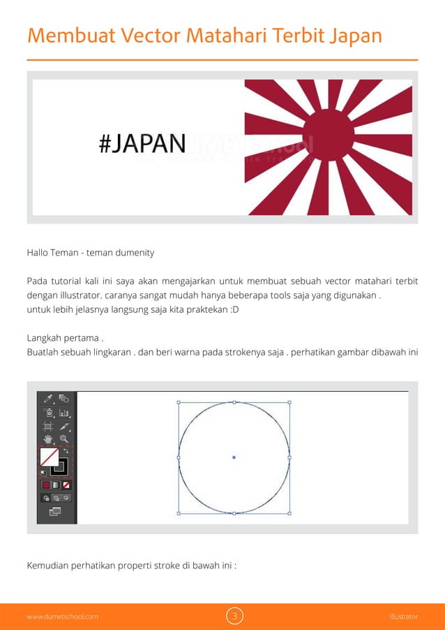 Membuat Vector Matahari Terbit Jepang | PDF