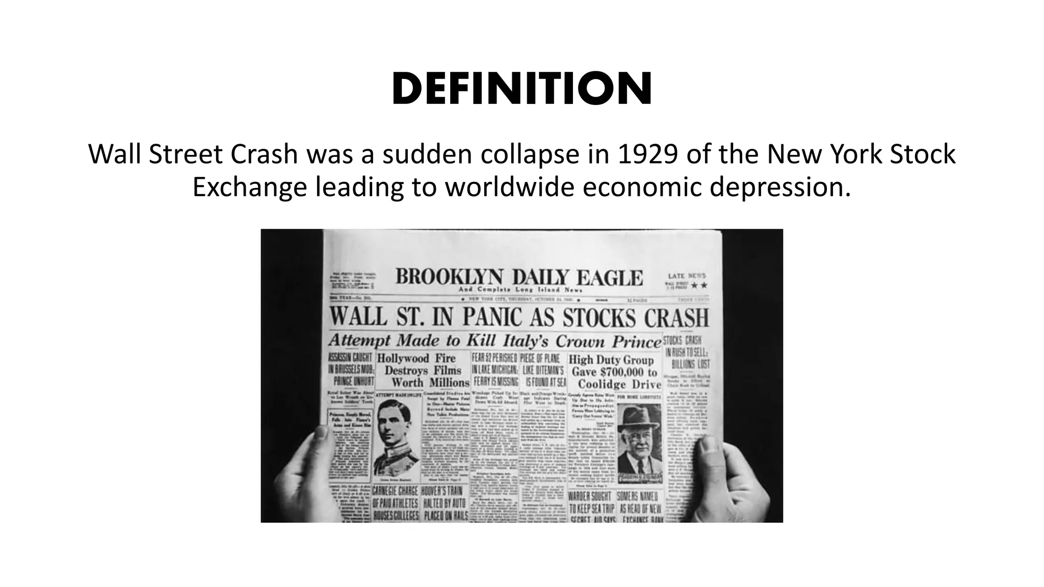 REVISION IGCSE CAMBRIDGE HISTORY: WALL STREET CRASH | PPTX