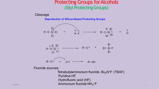 PROTECTINGANDBDEPROTECTING GROUPS IN ORGANIC SYNTHESIS [M.PHARM] | PPTX