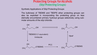PROTECTINGANDBDEPROTECTING GROUPS IN ORGANIC SYNTHESIS [M.PHARM] | PPTX