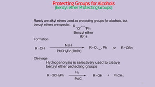 PROTECTINGANDBDEPROTECTING GROUPS IN ORGANIC SYNTHESIS [M.PHARM] | PPTX
