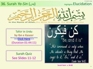 Al Quran (Chapter 36): Surah Yasin [One of the Names of Prophet ...