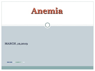 Anemia presentation good for students with basic information | PPT