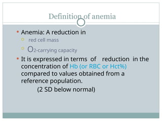 Anemia presentation good for students with basic information | PPT