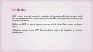 GDP Growth and its Importance | PPTX
