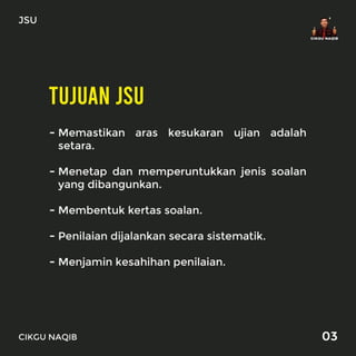 JSU (Jadual Spesifikasi Ujian) | PDF