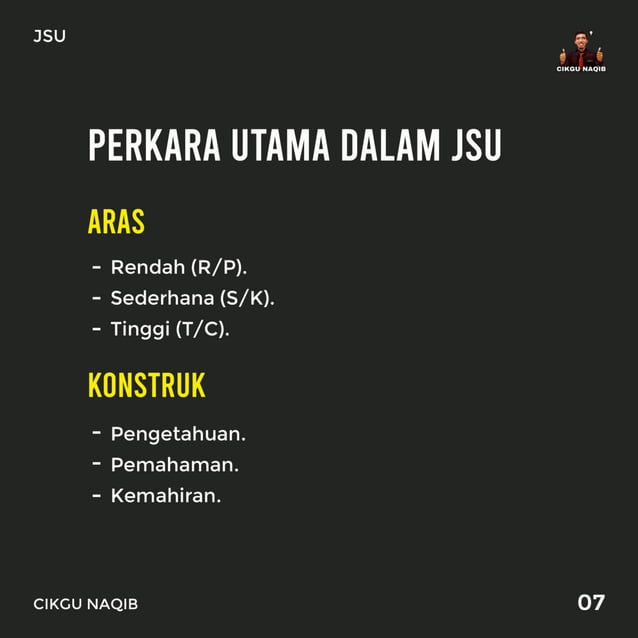 JSU (Jadual Spesifikasi Ujian) | PDF