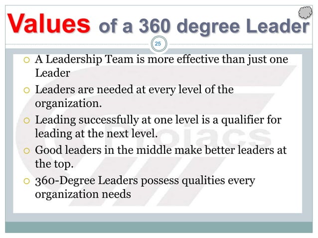 360 degree leadership skills - putting talent management into action | PPT