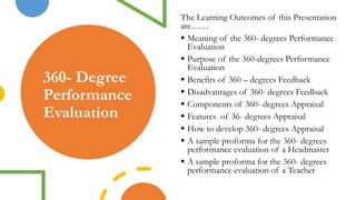 360 - Degrees Performance Evaluation - Najma Kazi | PPTX