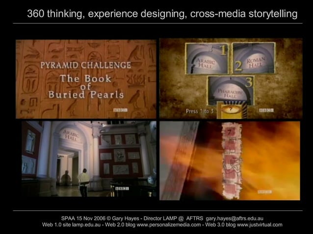 360 thinking, experience designing, cross-media storytelling | PPT